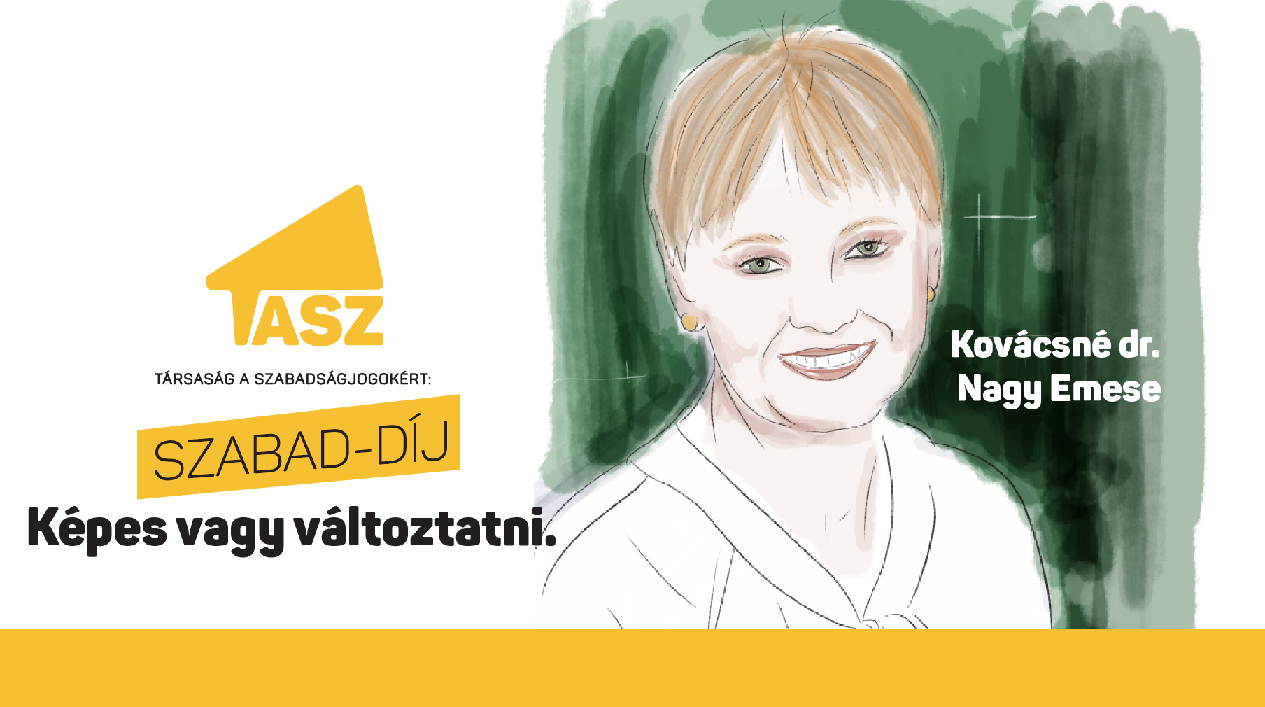 TASZ Szabad-díj: képes vagy változtatni | Marie Claire